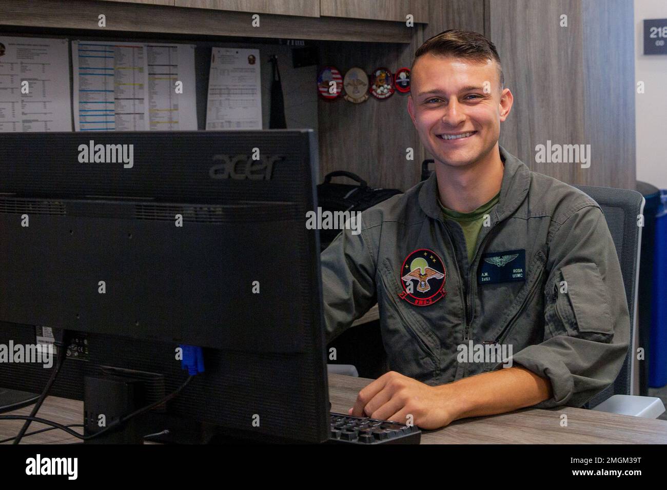 U.S. Marine Corps 1st Lt. Anthony Rosa, an unmanned-aerial surveillance ...