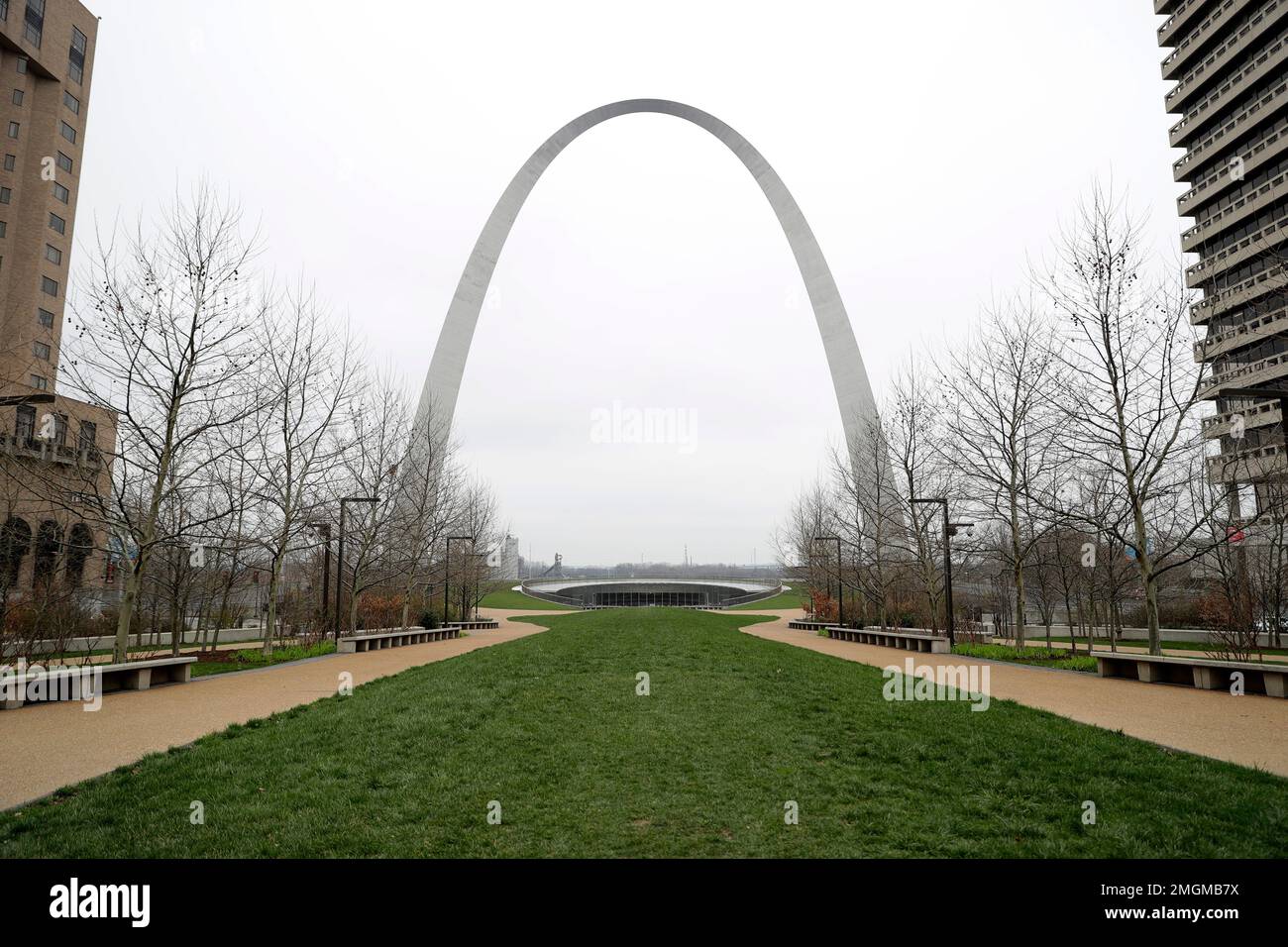 The Gateway Arch is seen Monday, March 23, 2020, in St. Louis. The Arch ...