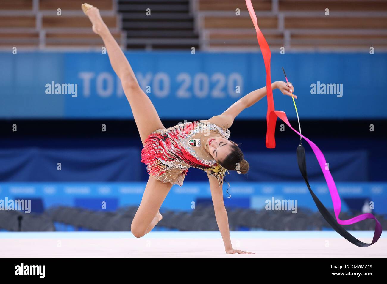 AUG 06, 2021 - Tokyo, Japan: Alexandra AGIURGIUCULESE of Italy performs ...