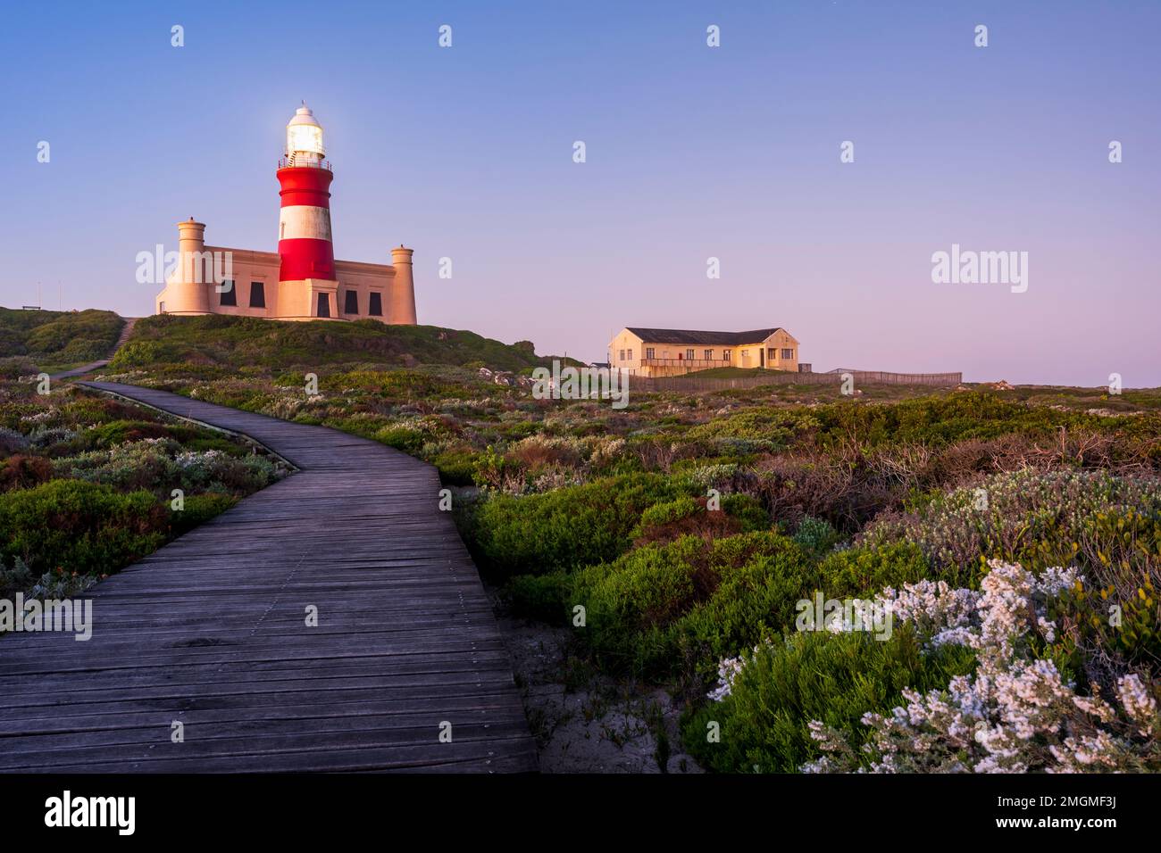 L?AGULHAS, WESTERN CAPE, SOUTH AFRICA - AUGUST 23, 2022 - Evening view ...
