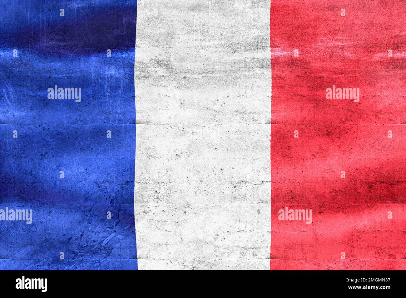 Saint Martin flag - realistic waving fabric flag Stock Photo - Alamy