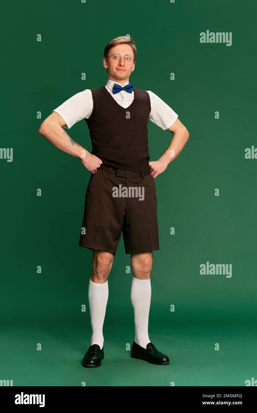 Gentleman look. Portrait of man in stylish classical clothes posing ...