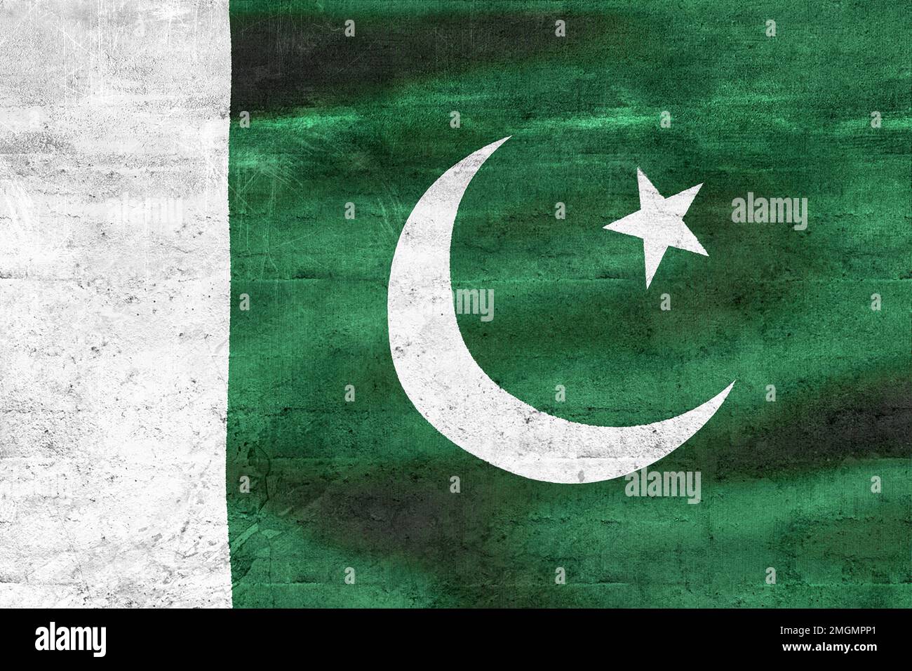Pakistan flag - realistic waving fabric flag Stock Photo - Alamy