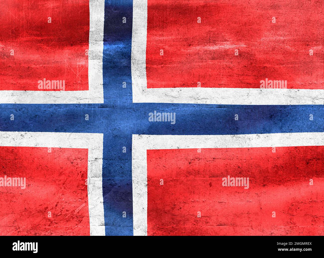 3D-Illustration of a Svalbard and Jan Mayen flag - realistic waving ...
