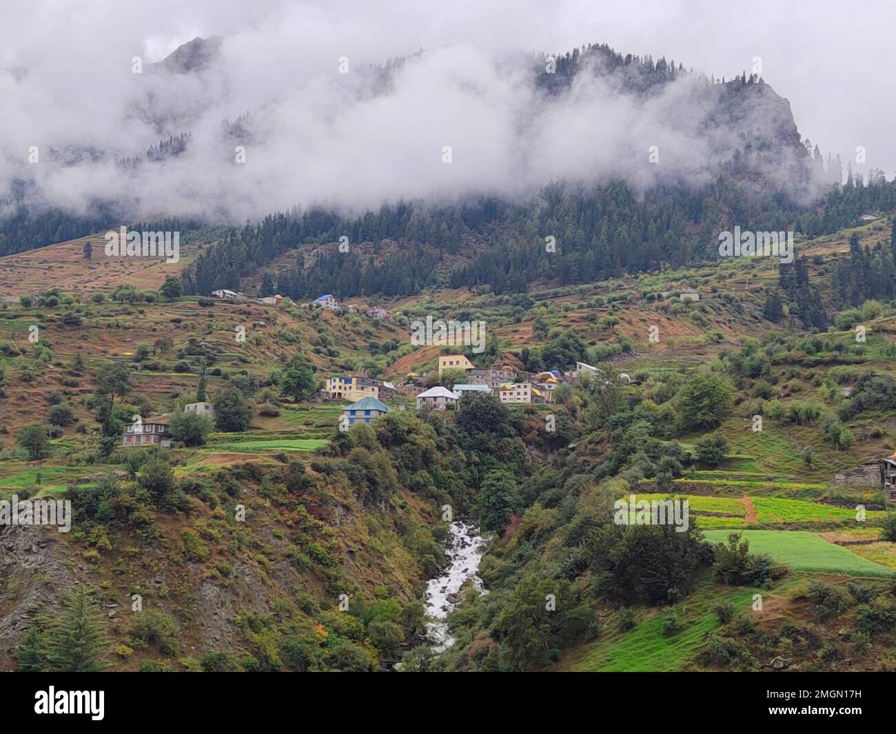 Lahaul and Spiti, Himachal Pradesh, India - 12 September 2021 : Village ...