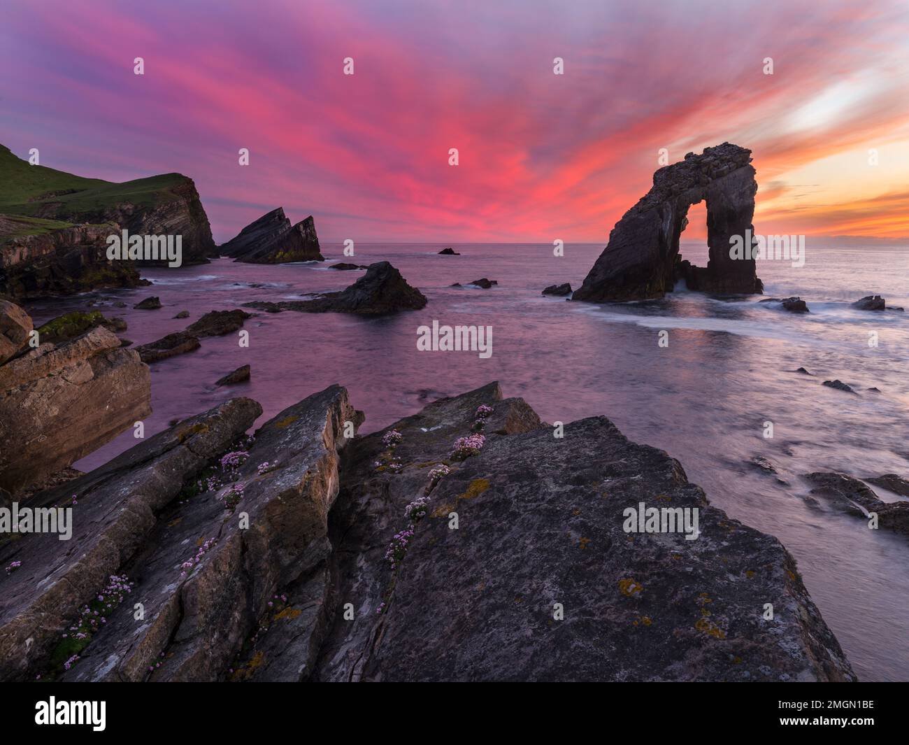 Foula part of the Shetland Islands in northern Scotland, it is one of ...