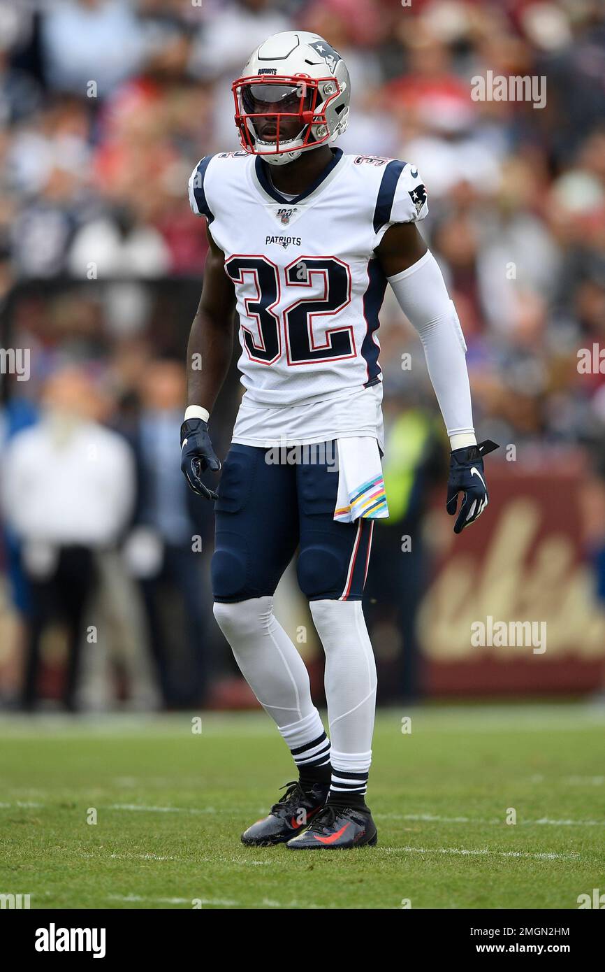 New England Patriots free safety Devin McCourty (32) stands on the ...