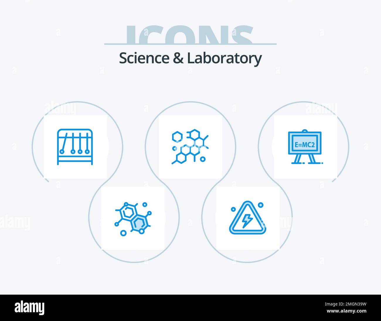 Science Blue Icon Pack 5 Icon Design. science formula. formula. physics ...