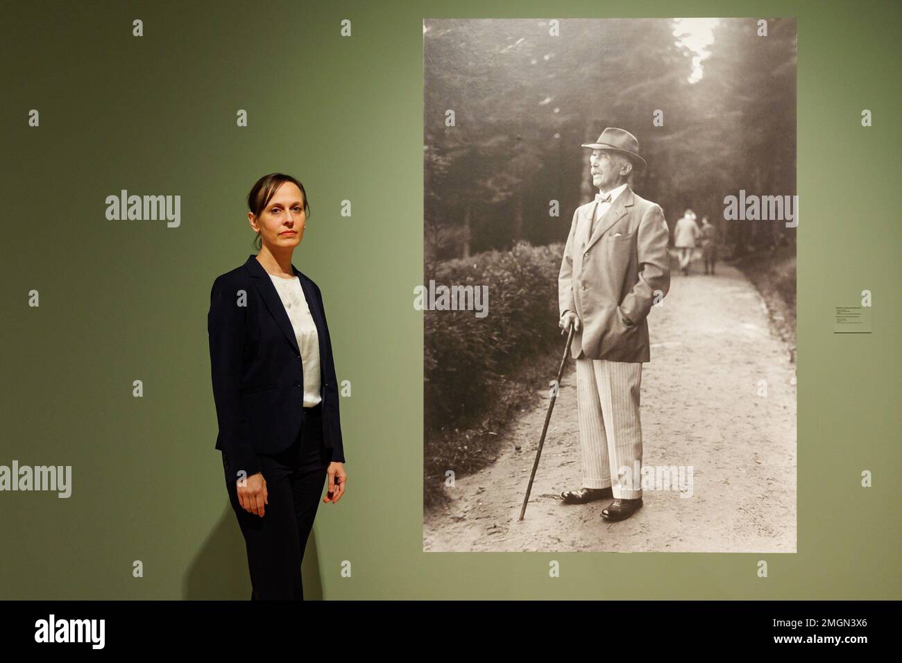 26 January 2023, Hesse, Frankfurt/M.: Curator Katharina Weiler stands ...