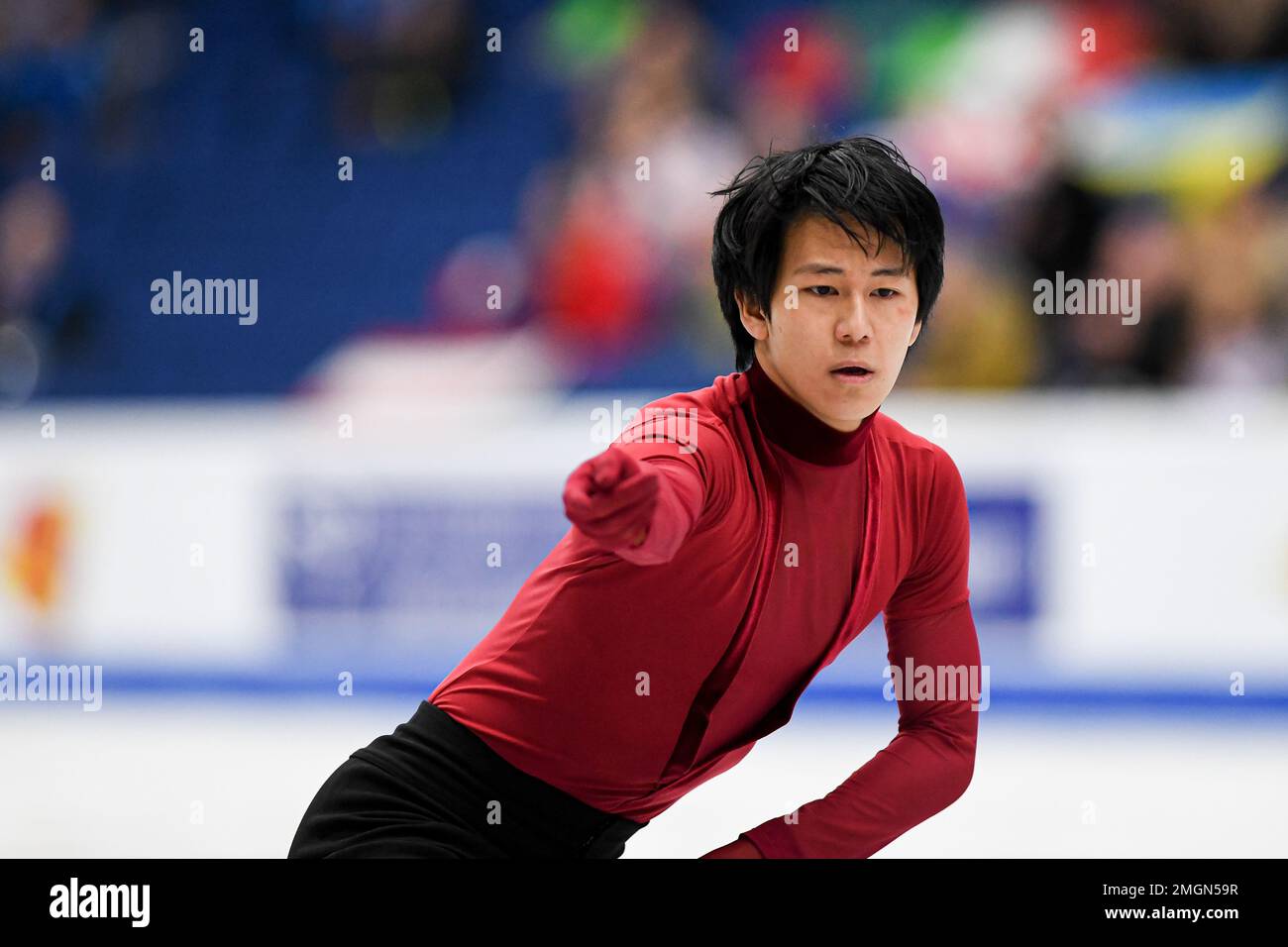 Adam SIAO HIM FA (FRA), during Men Short Program, at the ISU European ...