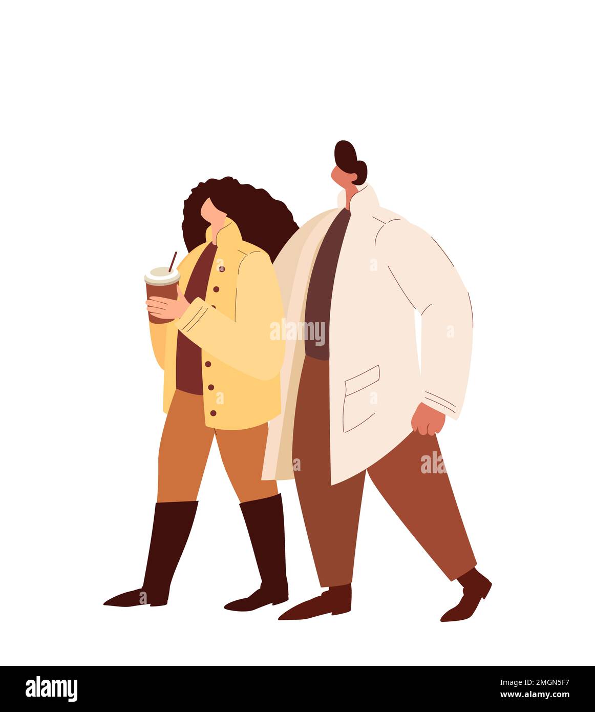 Trendy woman coffee cup Cut Out Stock Images & Pictures - Alamy