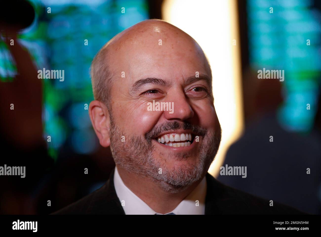 Louis Theros, Vice President, General Council speaks at the launch of ...