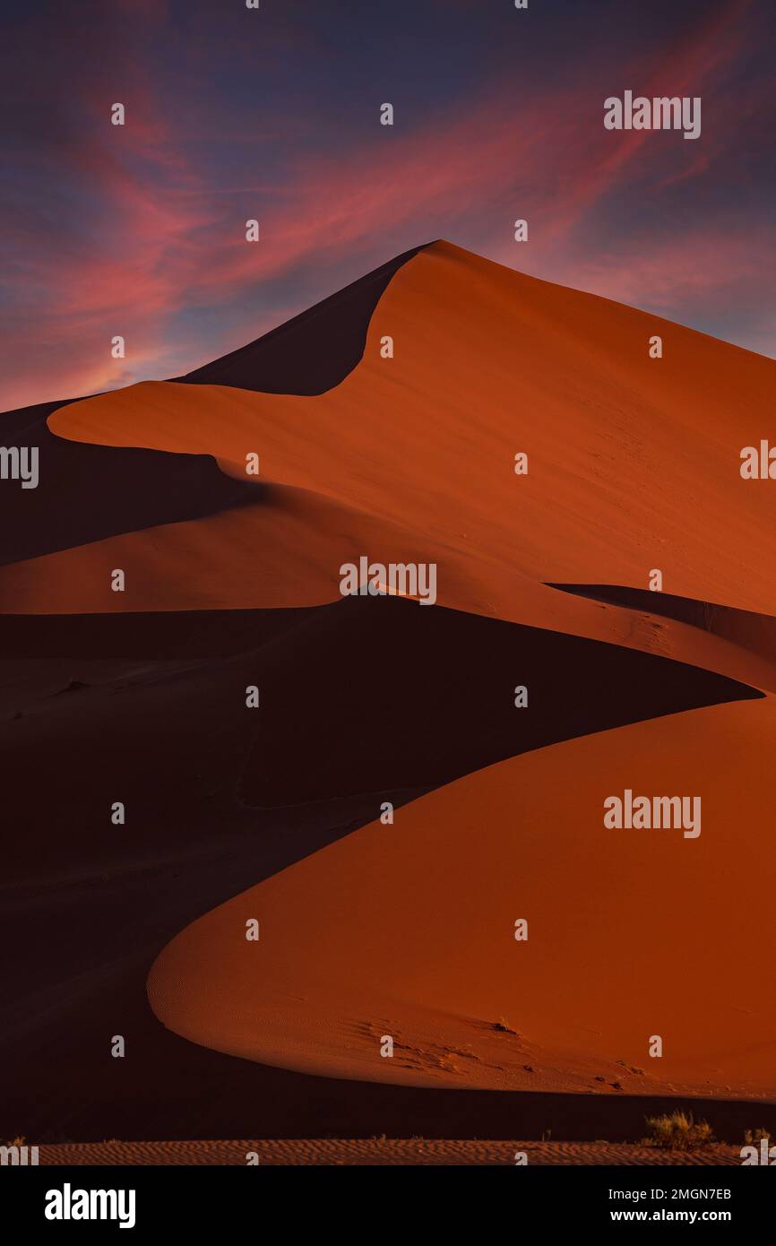 Sand dune at dusk, Namib-Naukluft National ParK Park and National ...