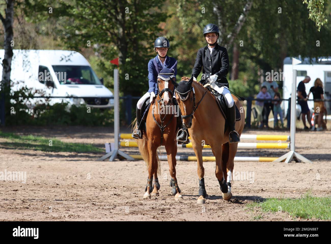 official show jumping tournaments in germany Stock Photo - Alamy