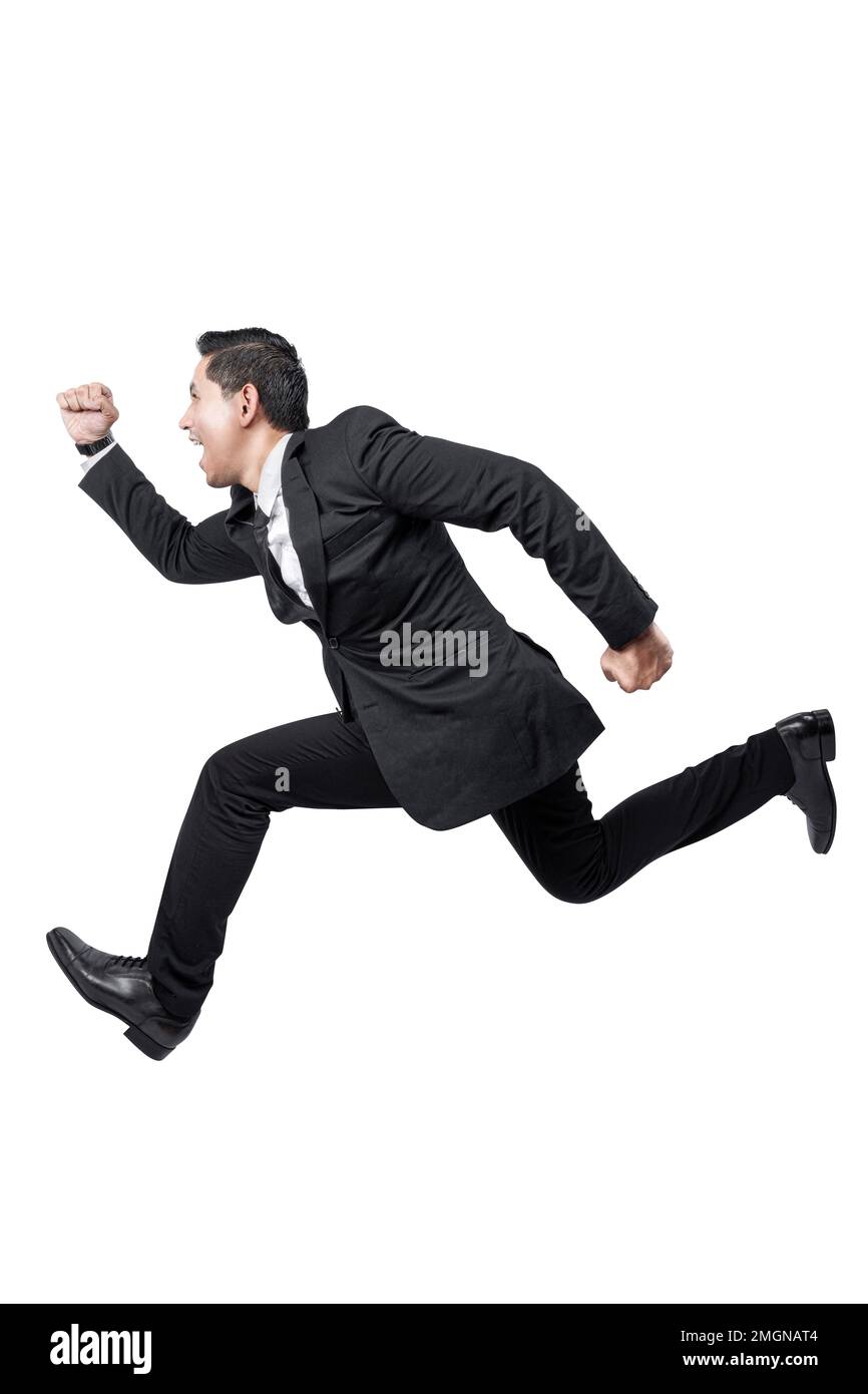 Asian guy running Cut Out Stock Images & Pictures - Alamy