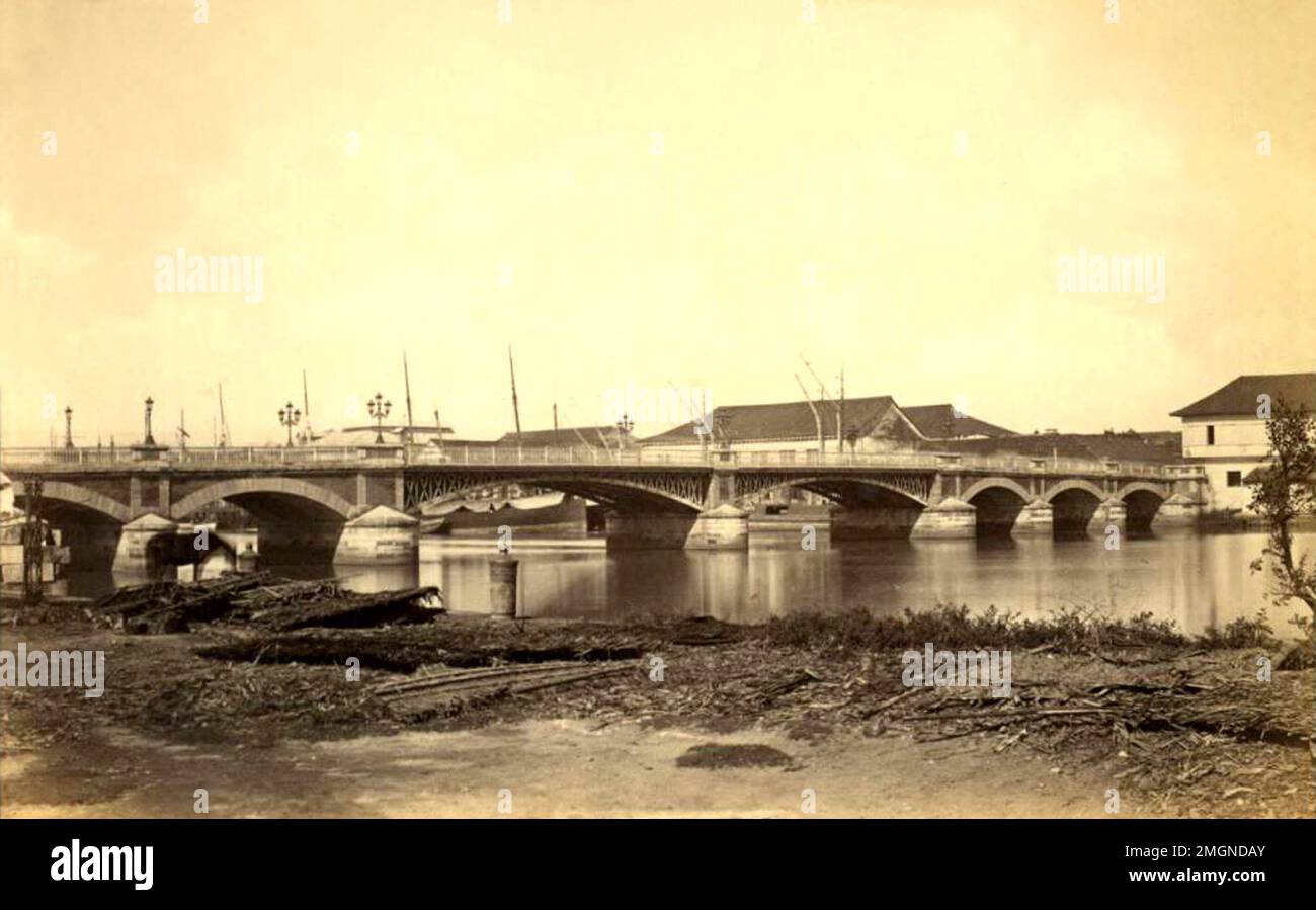 The Puente de España was a bridge that spanned the Pasig River in ...