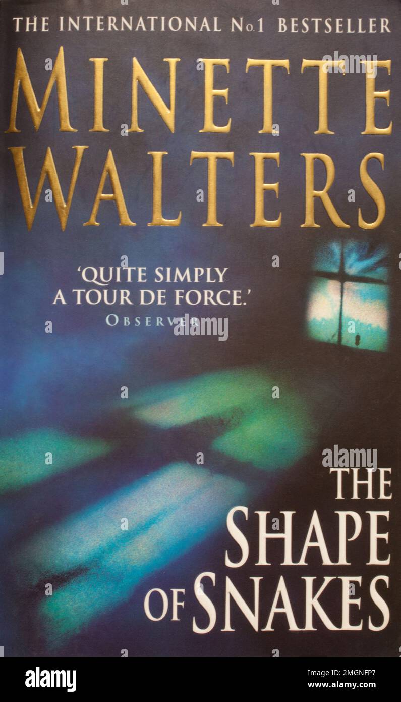 The book, The Shape of Snakes by Minette Walters Stock Photo - Alamy