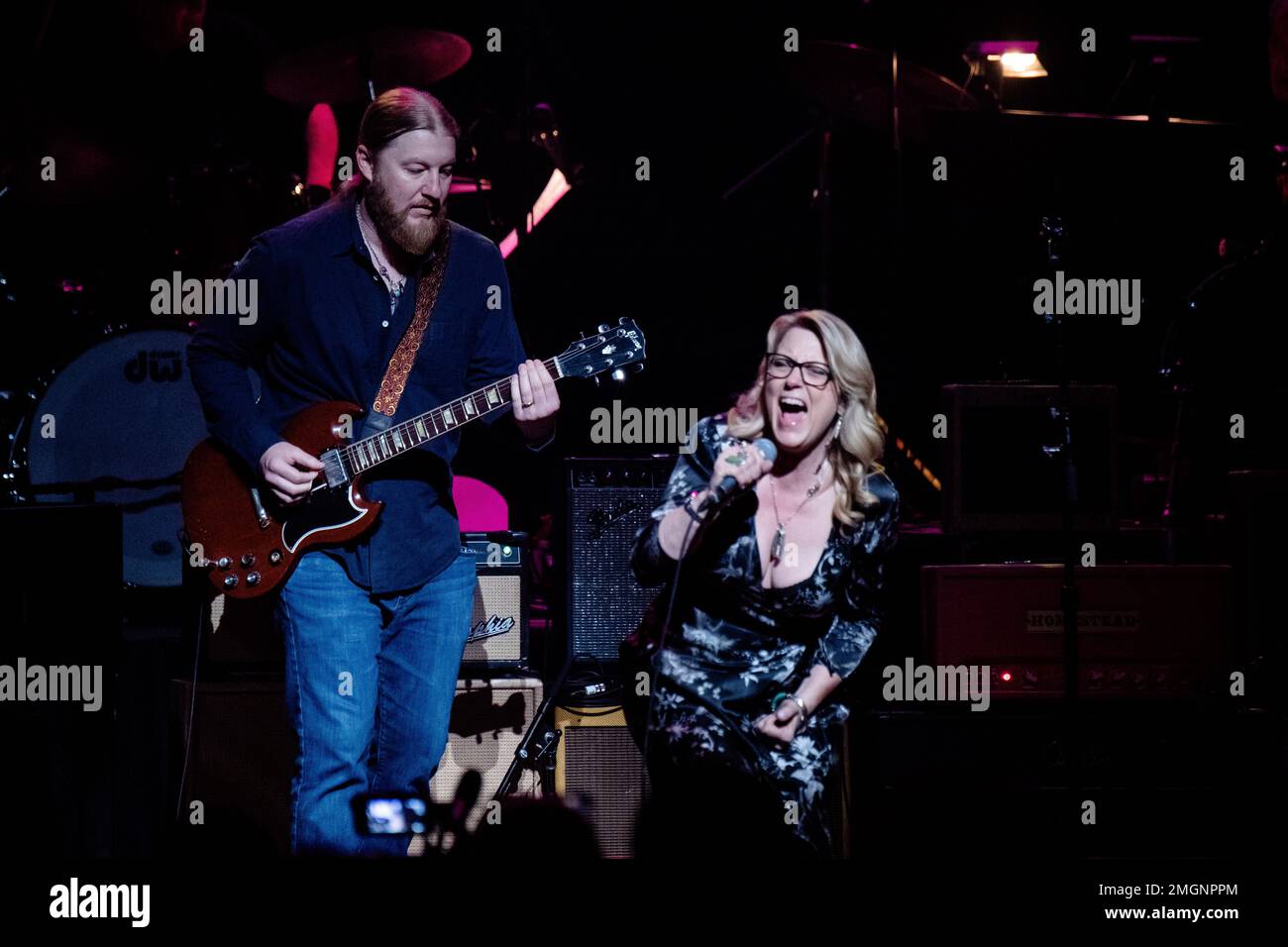 Derek Trucks, left, and Susan Tedeschi perform at Love Rocks NYC!, a ...