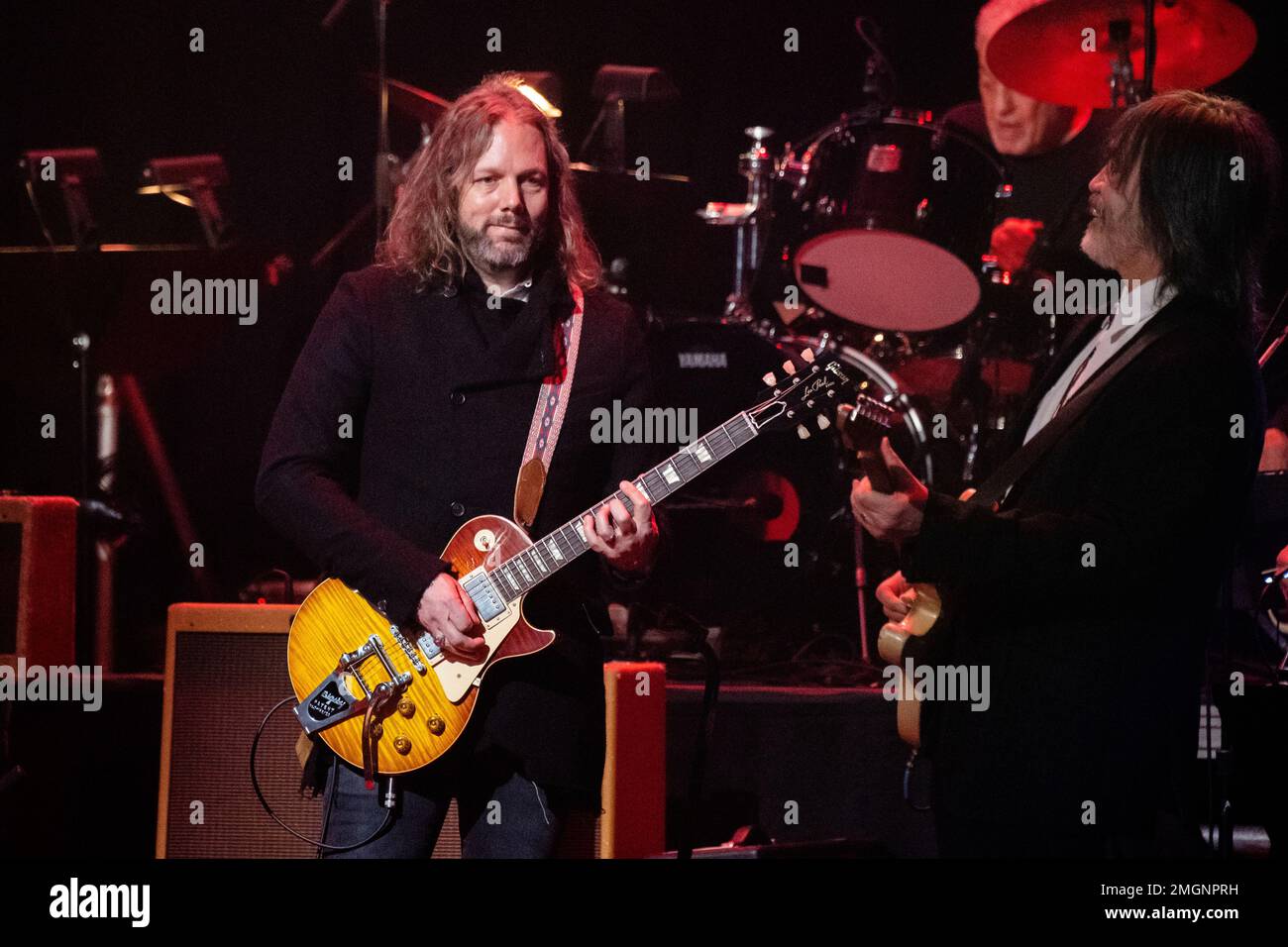 Rich Robinson, left, performs at Love Rocks NYC!, a Benefit Concert for ...