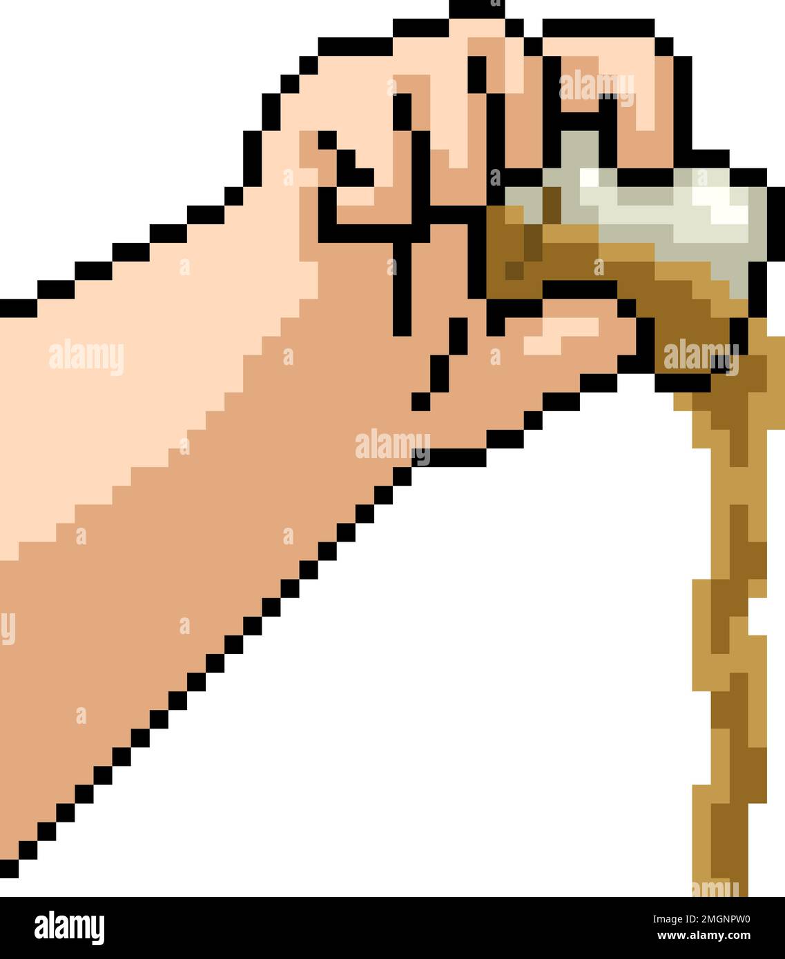 pixel art of beer pour drink Stock Vector Image & Art - Alamy