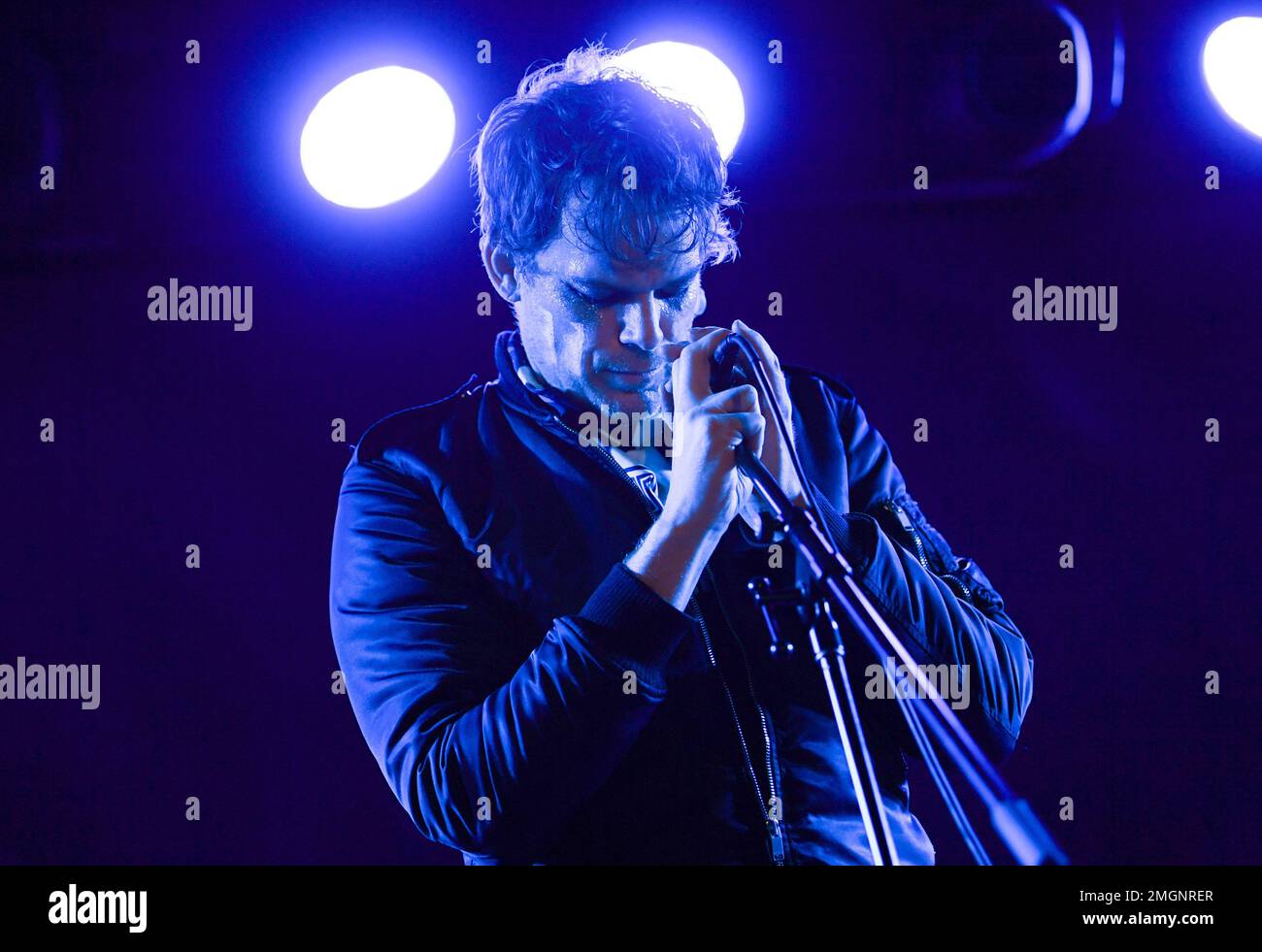 Actor and singer Michael C. Hall performs with his band Princess Goes ...