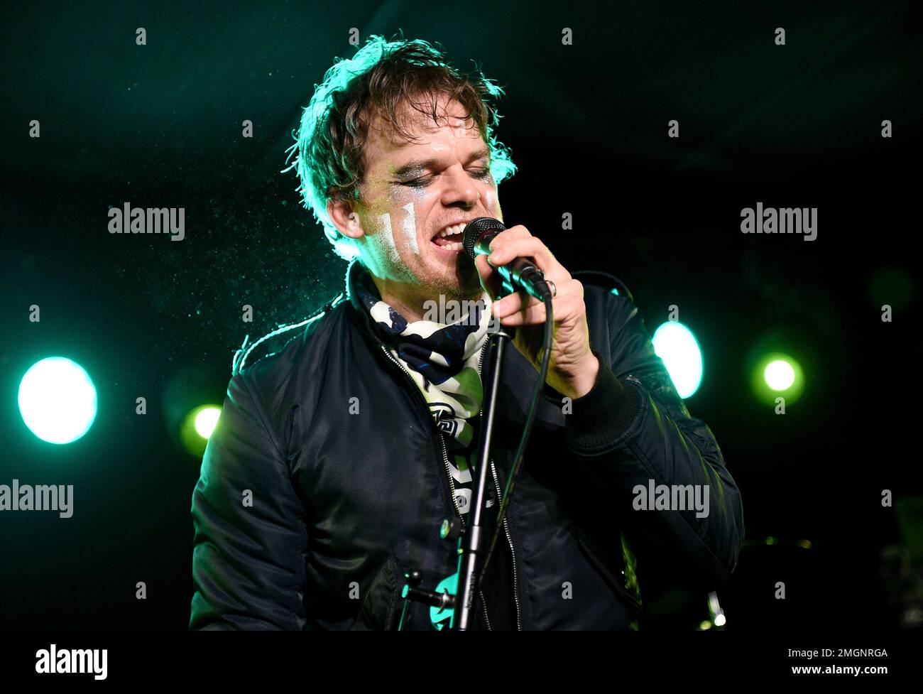Actor and singer Michael C. Hall performs with his band Princess Goes ...