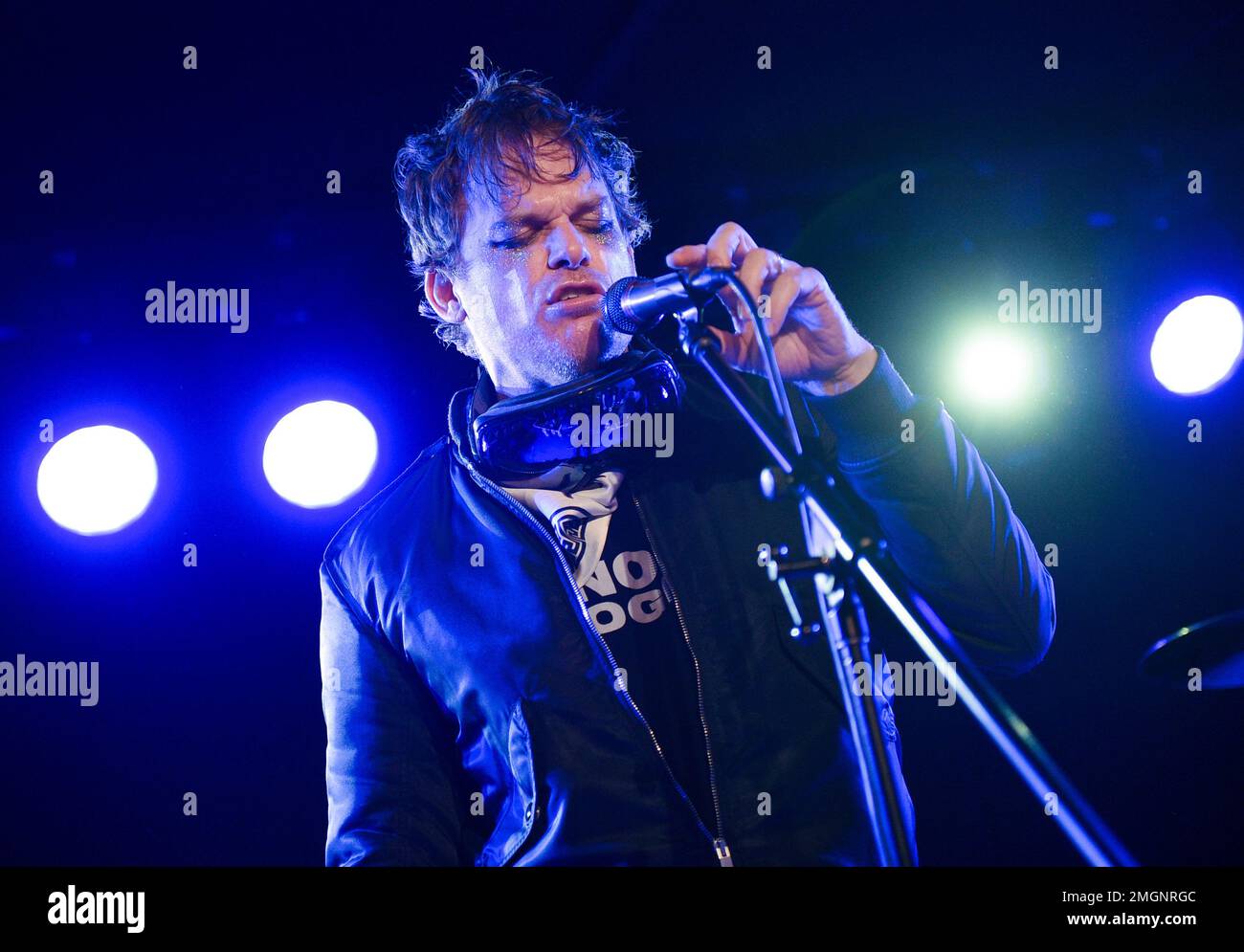 Actor and singer Michael C. Hall performs with his band Princess Goes ...