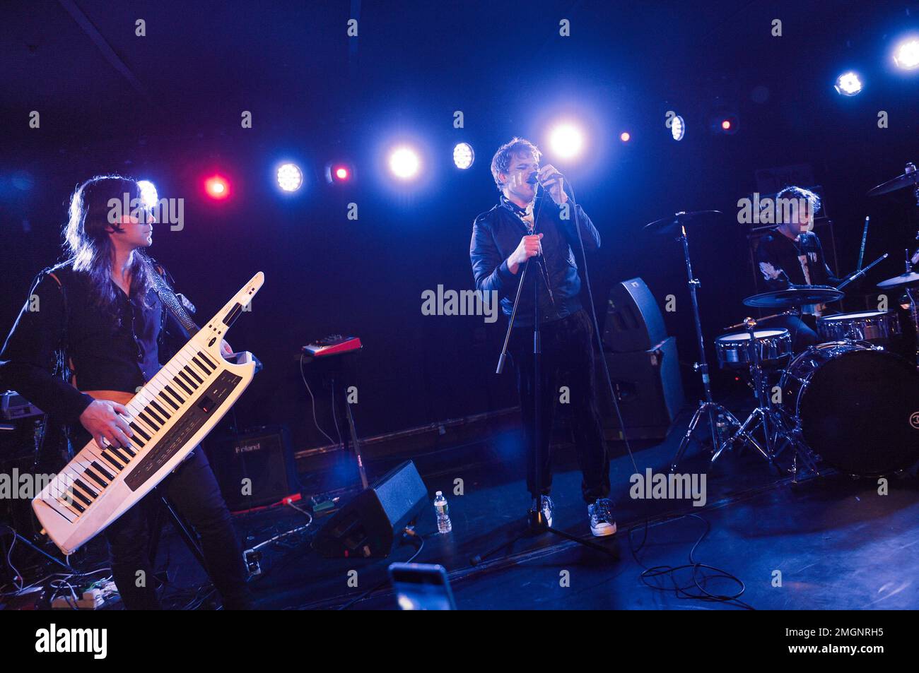 Actor and singer Michael C. Hall, center, multi-instrumentalist Matt ...