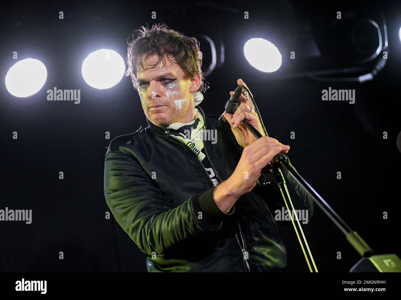 Actor and singer Michael C. Hall performs with his band Princess Goes ...