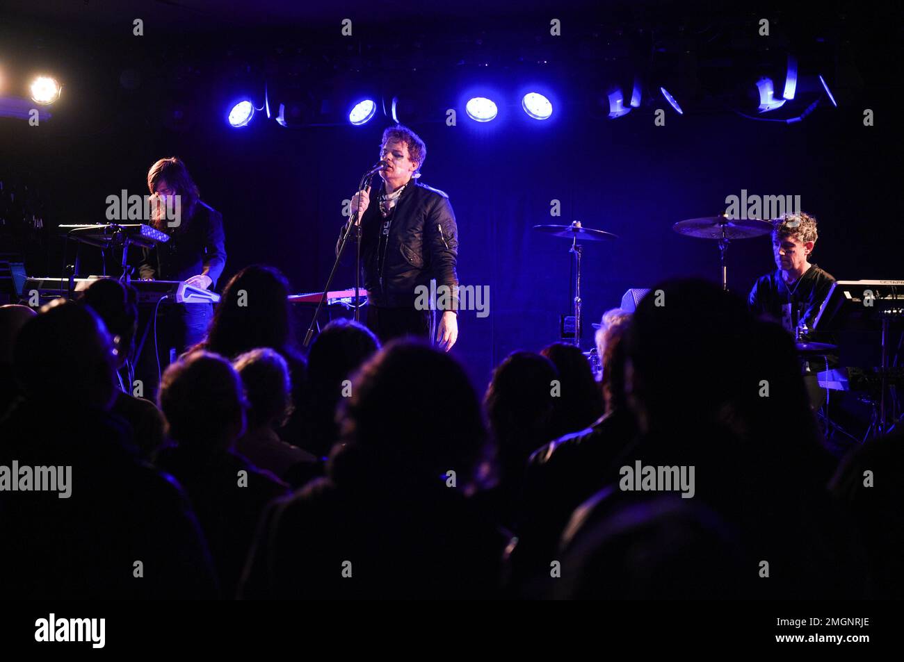 Actor and singer Michael C. Hall, center, multi-instrumentalist Matt ...