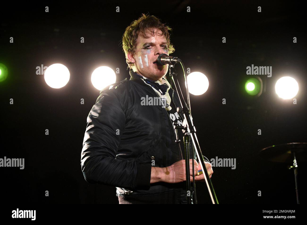 Actor and singer Michael C. Hall performs with his band Princess Goes ...