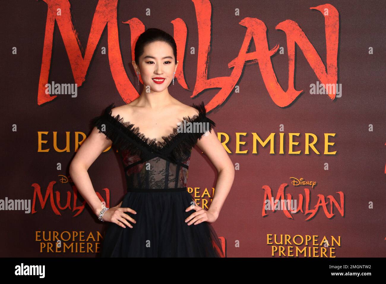 Actress Yifei Liu poses for photographers upon arrival at the European ...