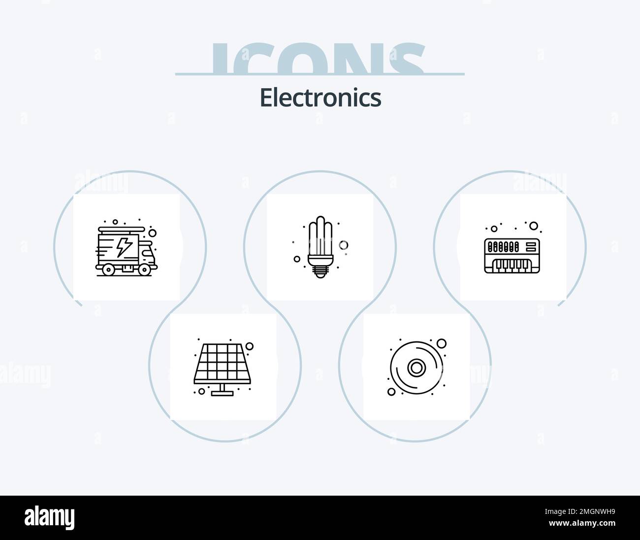 Electronics Line Icon Pack 5 Icon Design. . ic. fan. electronic ...