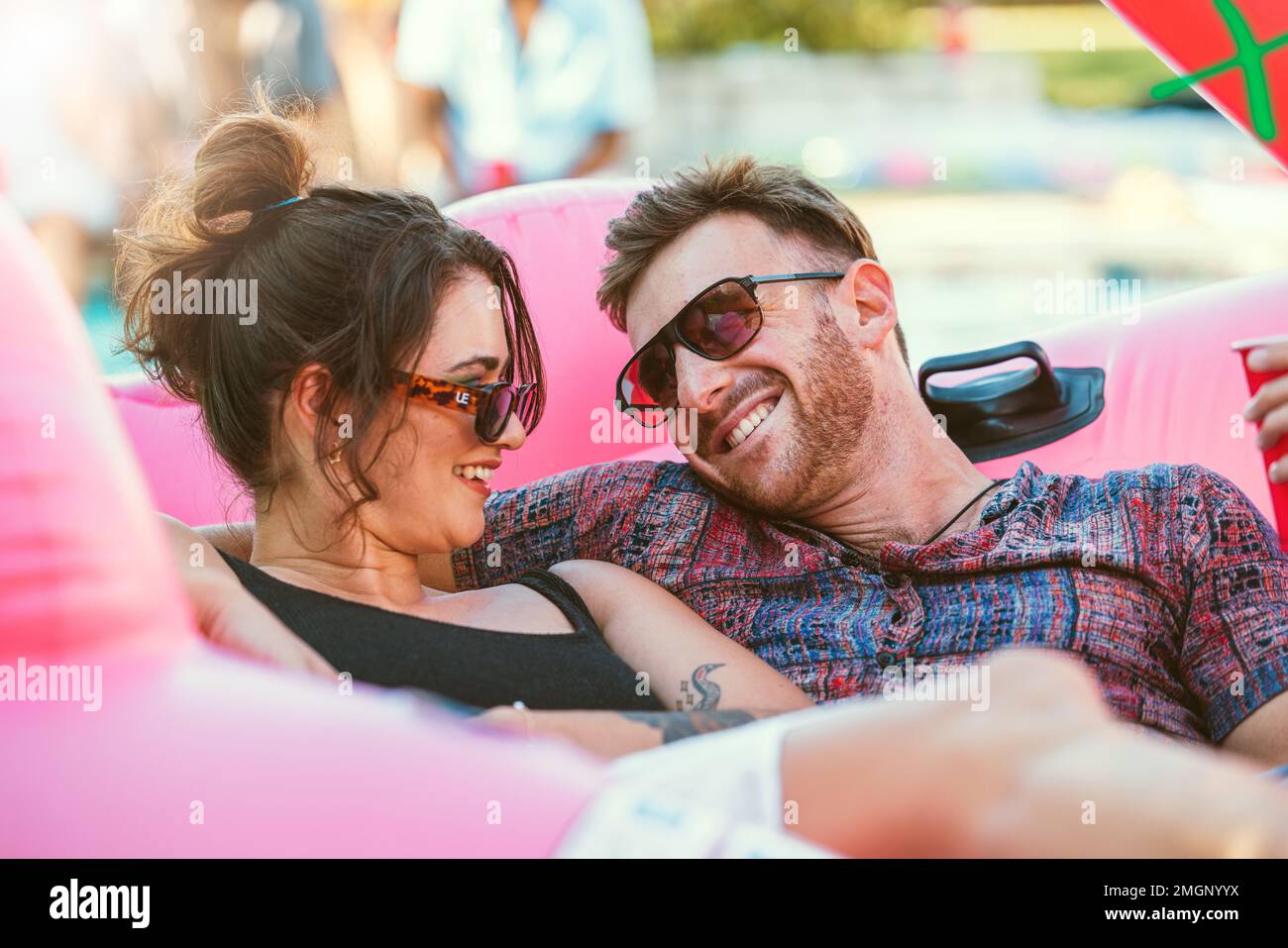 Tourist woman bali smiling man hi-res stock photography and images - Alamy