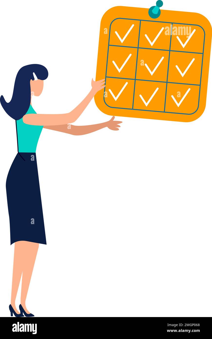 Deadline and time management business concept vector. Company worker ...