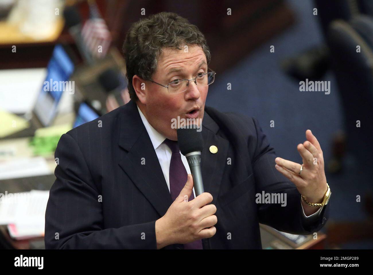 Rep. Randy Fine, R-south Brevard county, debates on E-verify bill ...