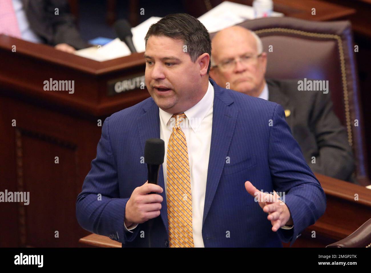 Sen. Travis Hutson, R-St. Augustine, explains a medical bill during ...