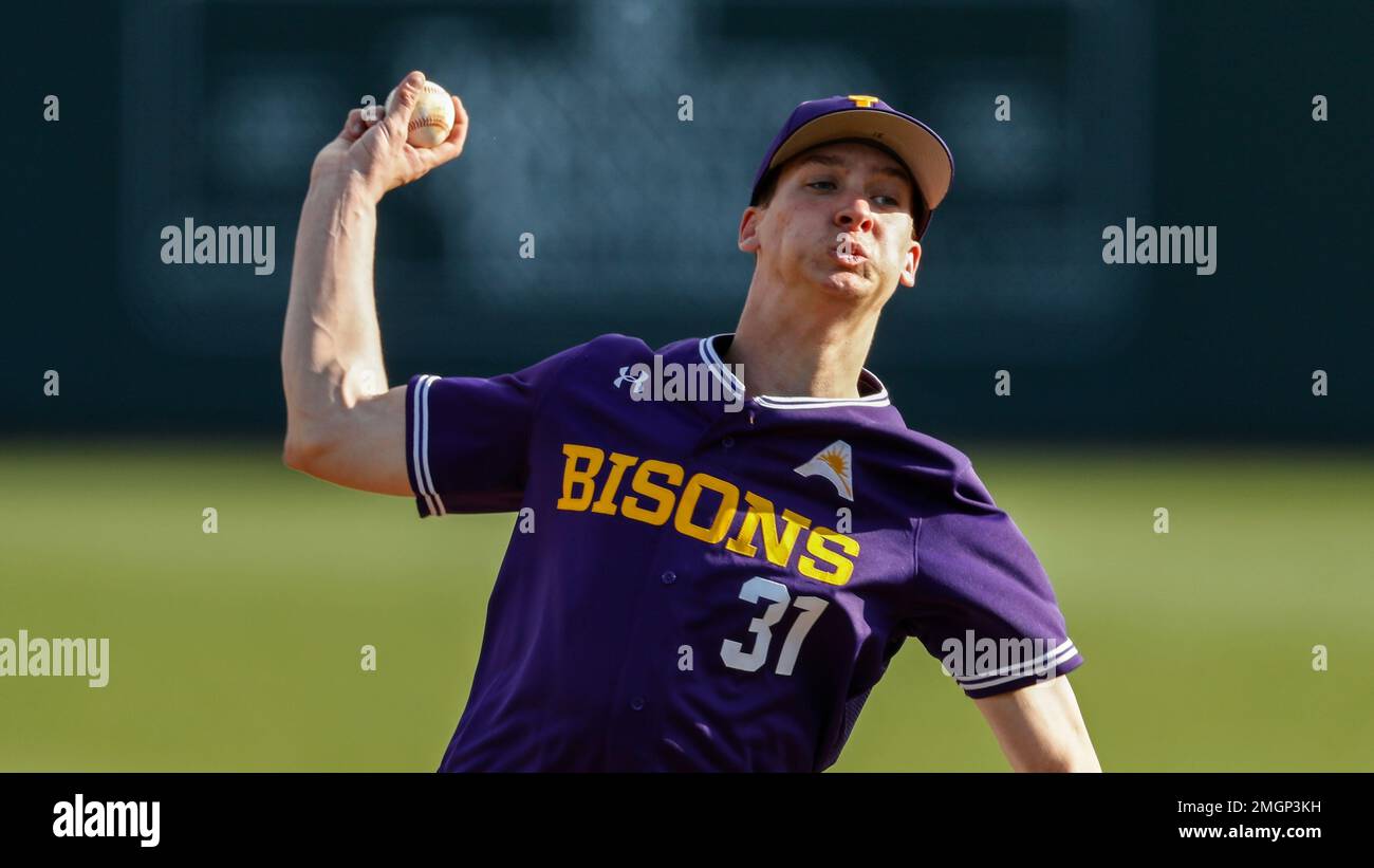 Lipscomb's Patrick Williams throws to a batter during an NCAA baseball ...