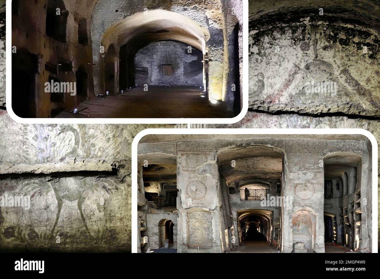 The Catacombs of San Gennaro are ancient underground cemetery areas ...