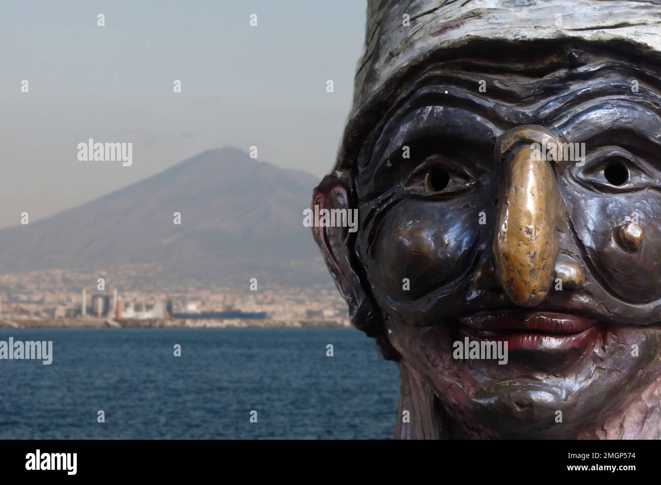 Two symbols of Naples, Pulcinella, the Mask that represents the city ...