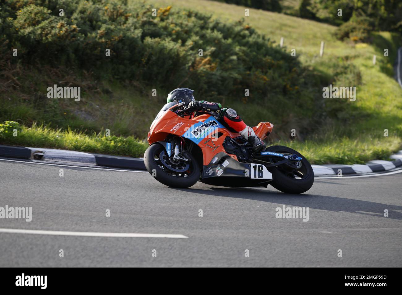 Isle of Man TT 22 Gooseneck Practice week Stock Photo - Alamy