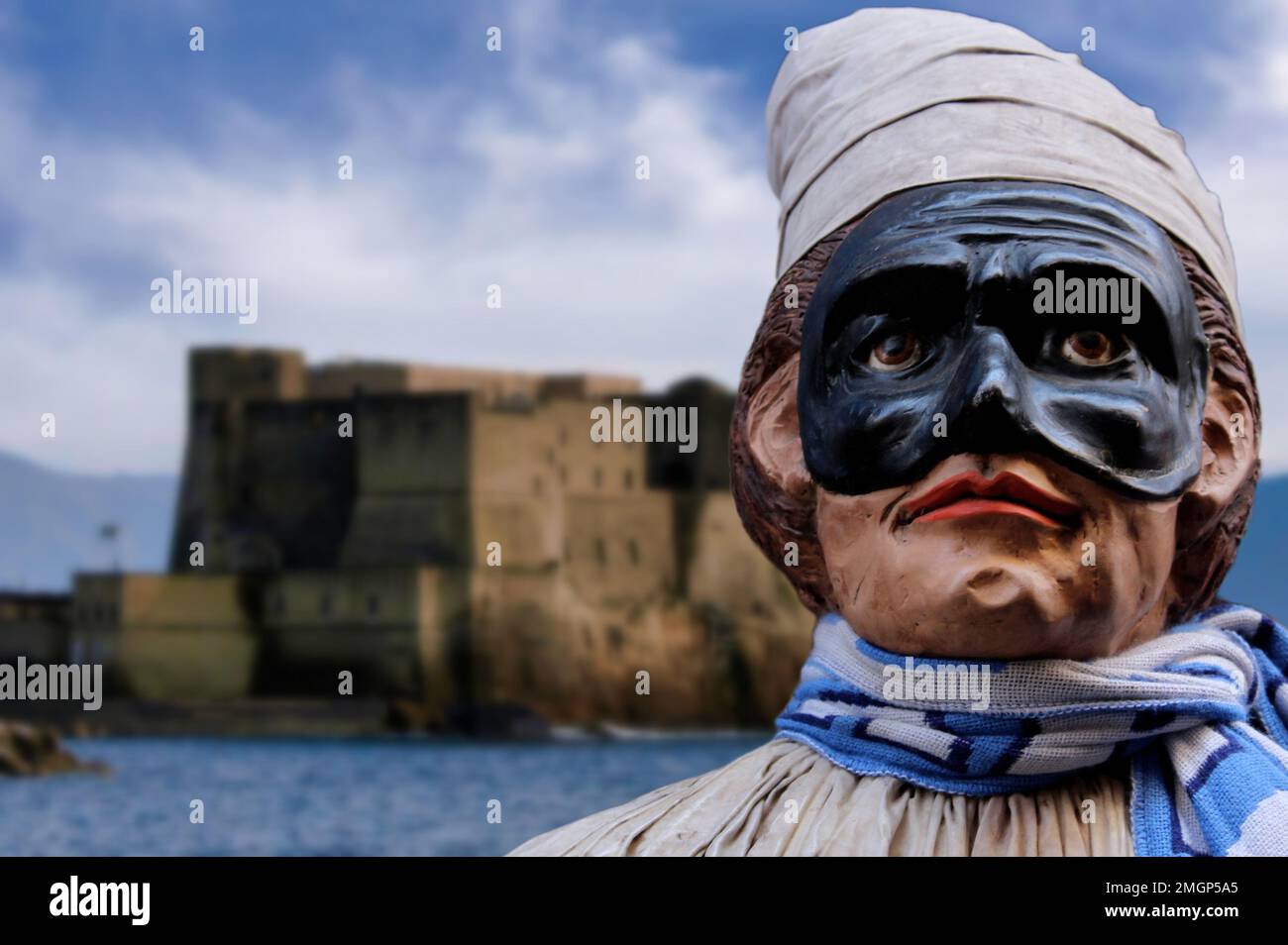 Two symbols of Naples, Pulcinella, the mask that represents the city ...
