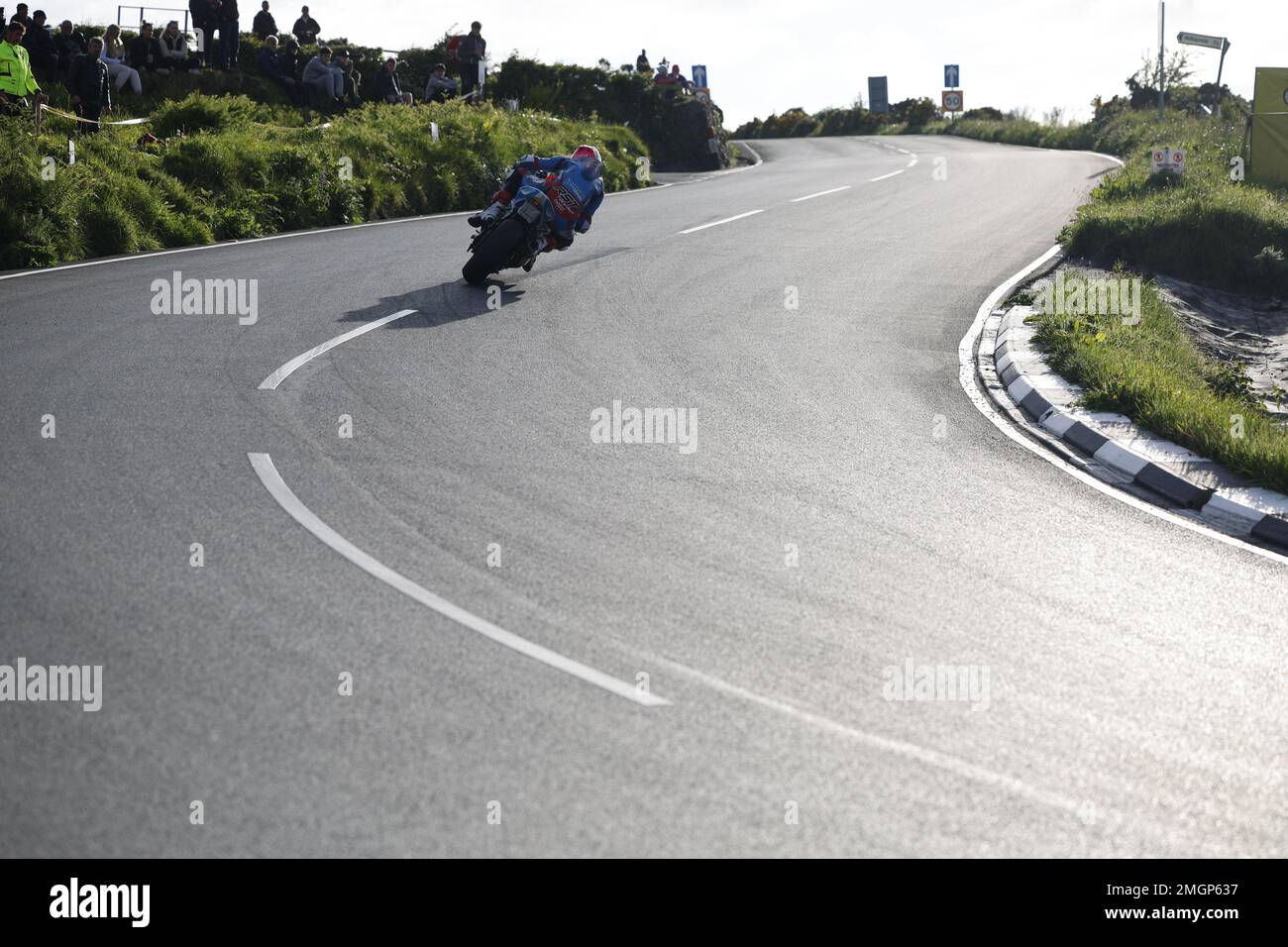 Isle of Man TT 22 Gooseneck Practice week Stock Photo - Alamy