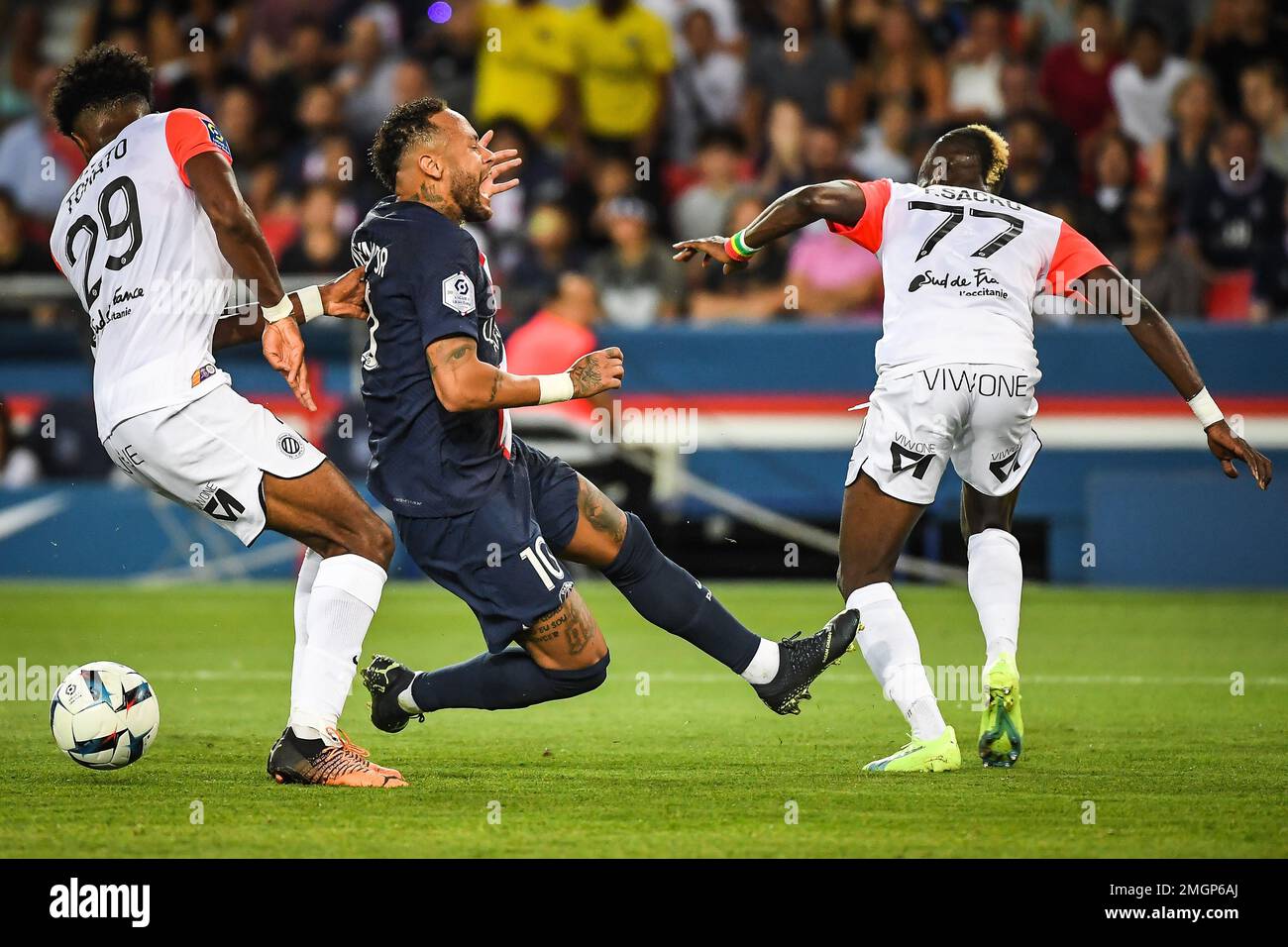 NEYMAR JR of PSG during the French championship Ligue 1 football match ...
