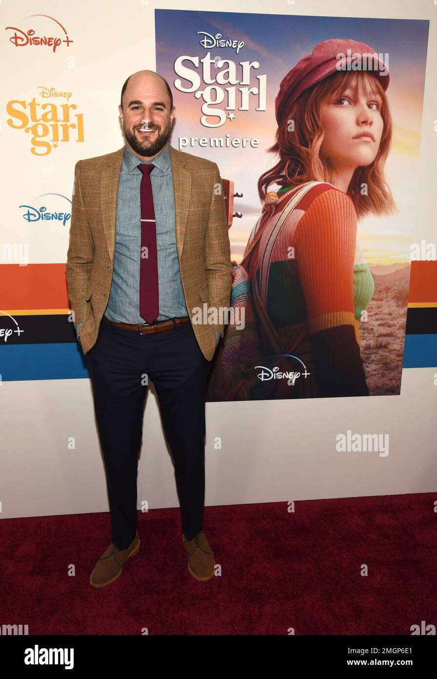 Jordan Horowitz, co-screenwriter/executive producer of the Disney+ film "Stargirl," poses at the ...