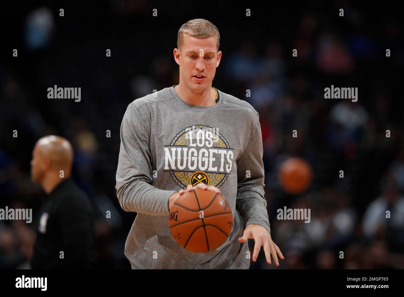 Denver Nuggets forward Mason Plumlee (7) in the first half of an NBA ...