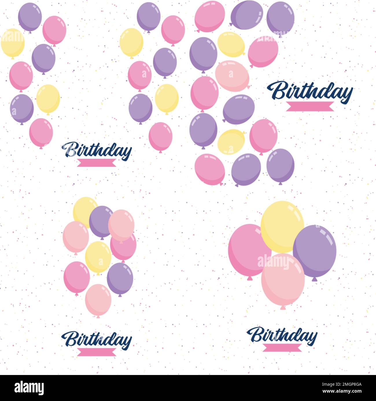 Happy Birthday text with a chalkboard-style background and hand-drawn ...