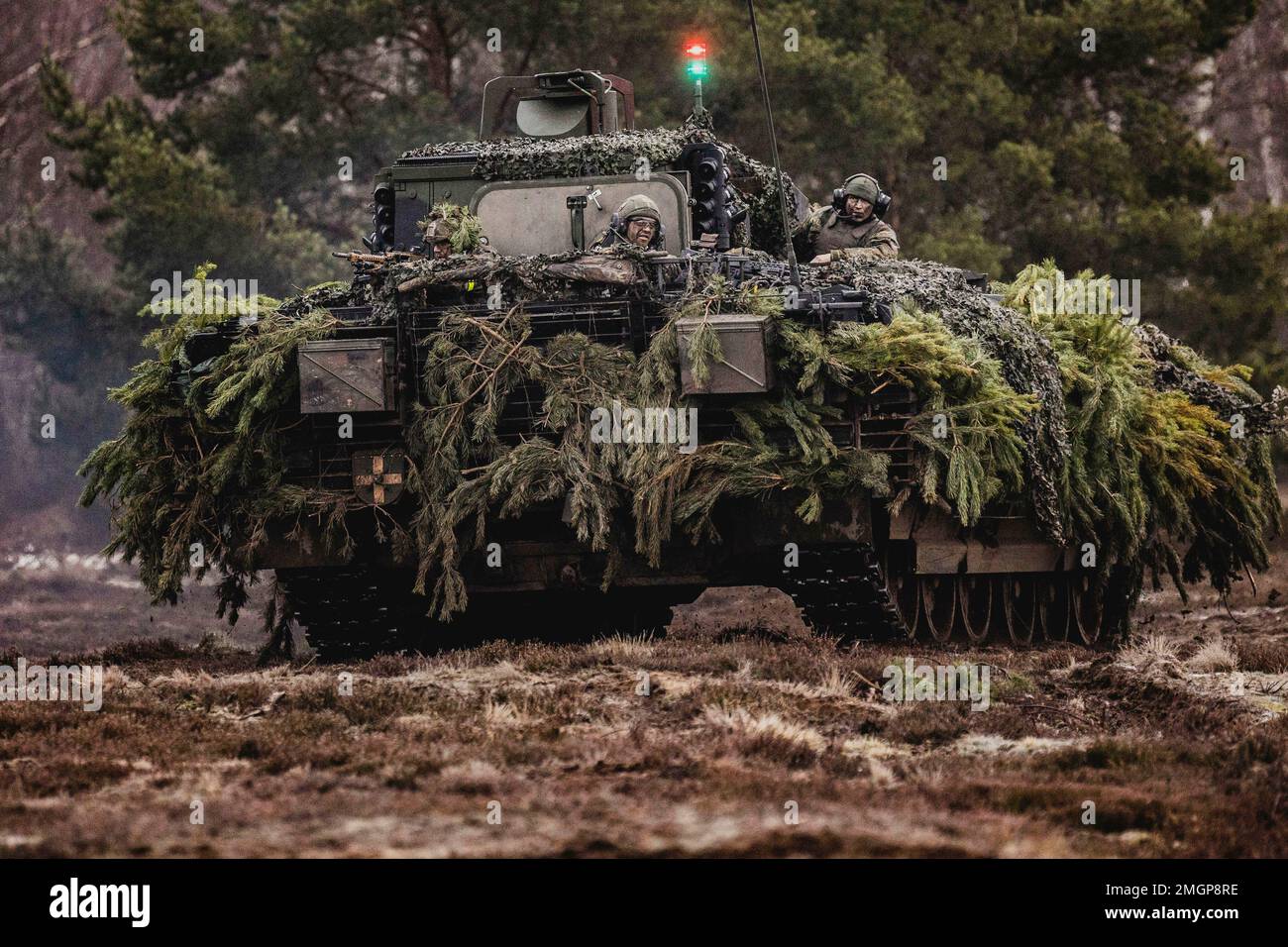 The Puma infantry fighting vehicle during combat firing by the 2nd ...