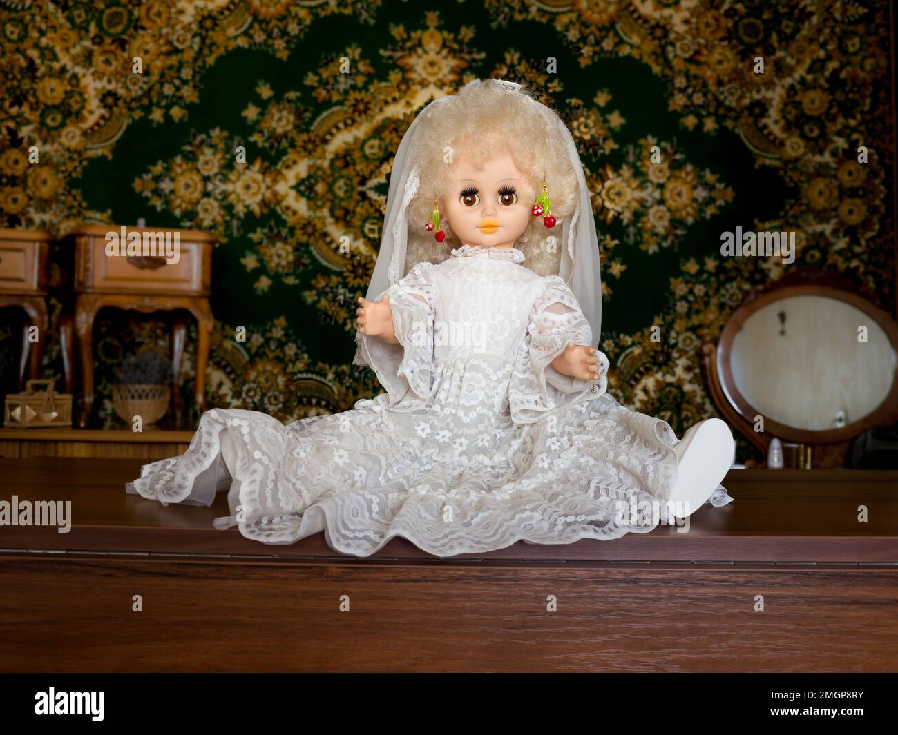 Bride doll, made in Soviet times. Soviet Union was a socialist state on ...