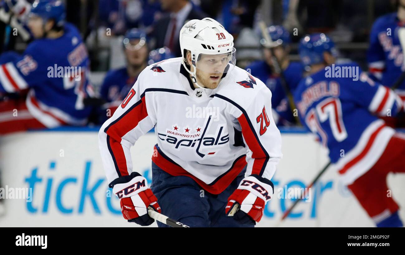 Washington Capitals center Lars Eller (20) in action during the first ...